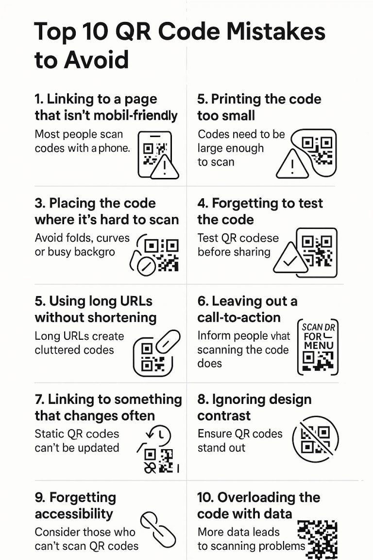 Top 10 QR Code Mistakes to Avoid - QR Code